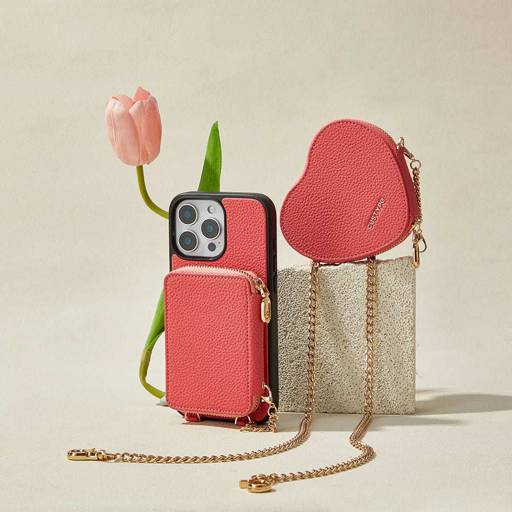 Elevate Your Style with Custype's Heart Mate Kit, with Magnetic Wallet