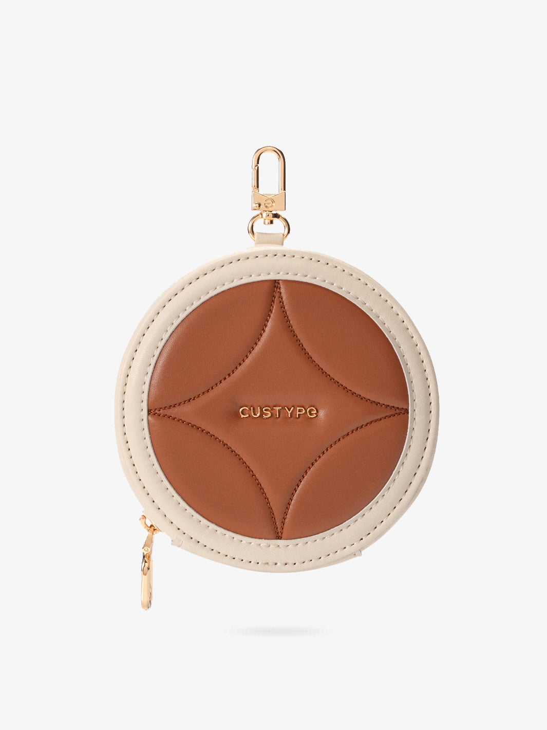 Custype Smooth Round Bag with Microfiber Leather